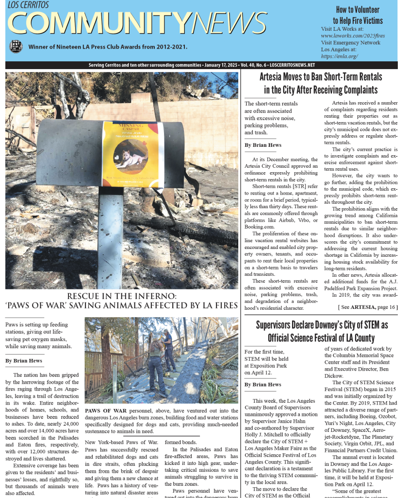 January 17, 2025 Los Cerritos Community News Digital Edition | Los ...