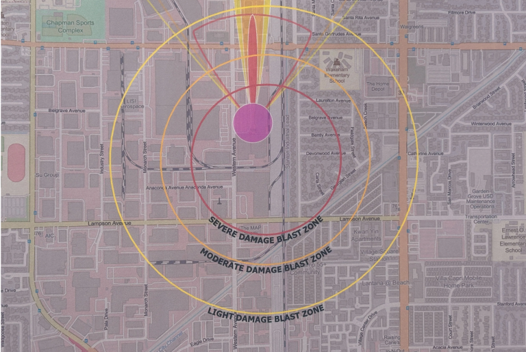 Garden Grove Blast Zone Map Shows Homes, School Near GKN Aerospace ...